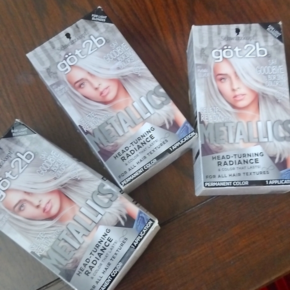Schwarzkopf | Hair | Schwarzkopf Got2b Metallics Metallic Silver Lot Of ...